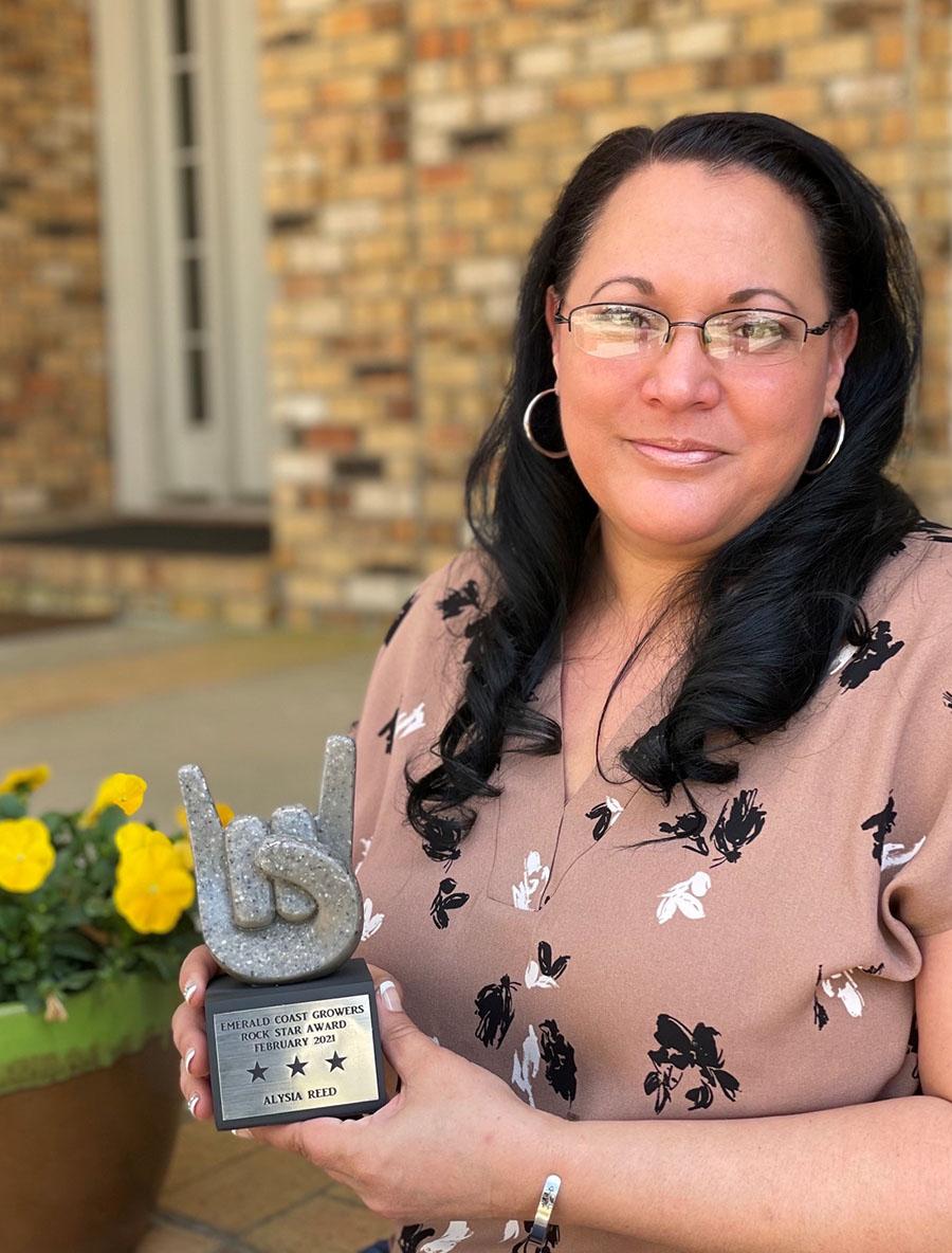 Meet our February Rock Star...Alysia Reed - Emerald Coast Growers