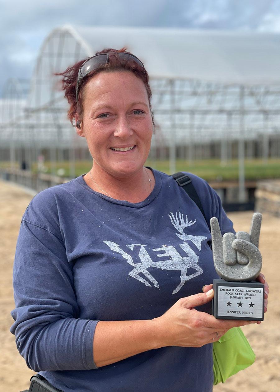 Meet our January Rock Star... Jennifer Hilley - Emerald Coast Growers