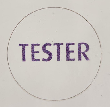 TESTER STICKERS PURPLE SHEET 35