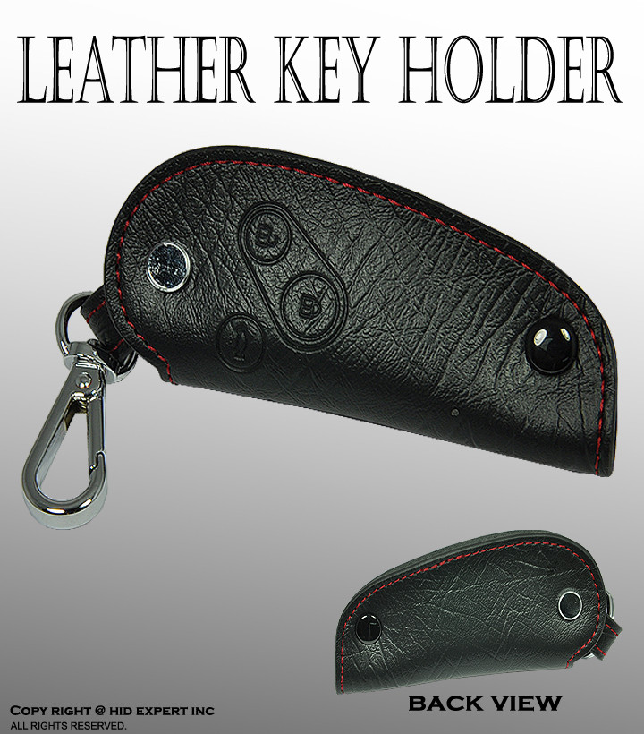 JDM one Black style Fit Honda Vehicle Genuine Leather Cover Key Holder ...