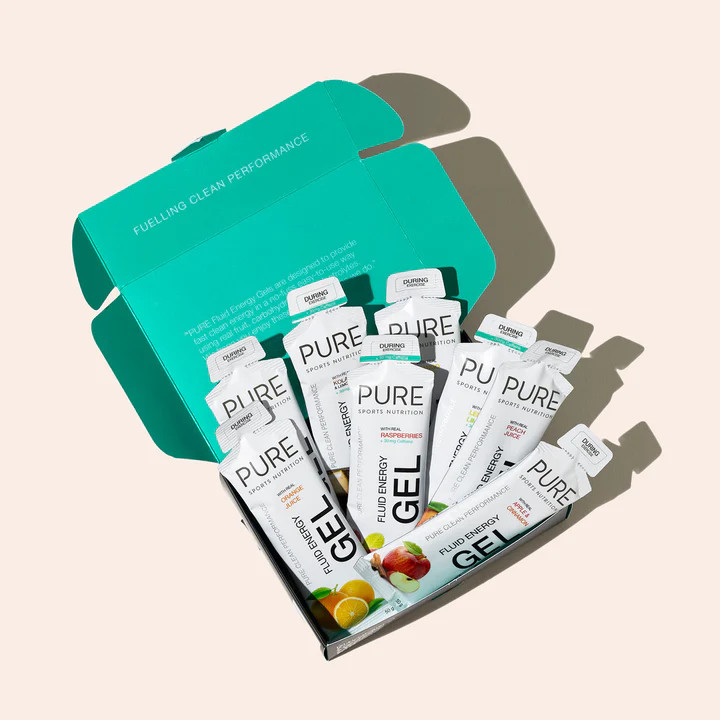 PURE Fluid Energy Gel Single Serve 50g Sample Pack (Box of 8)