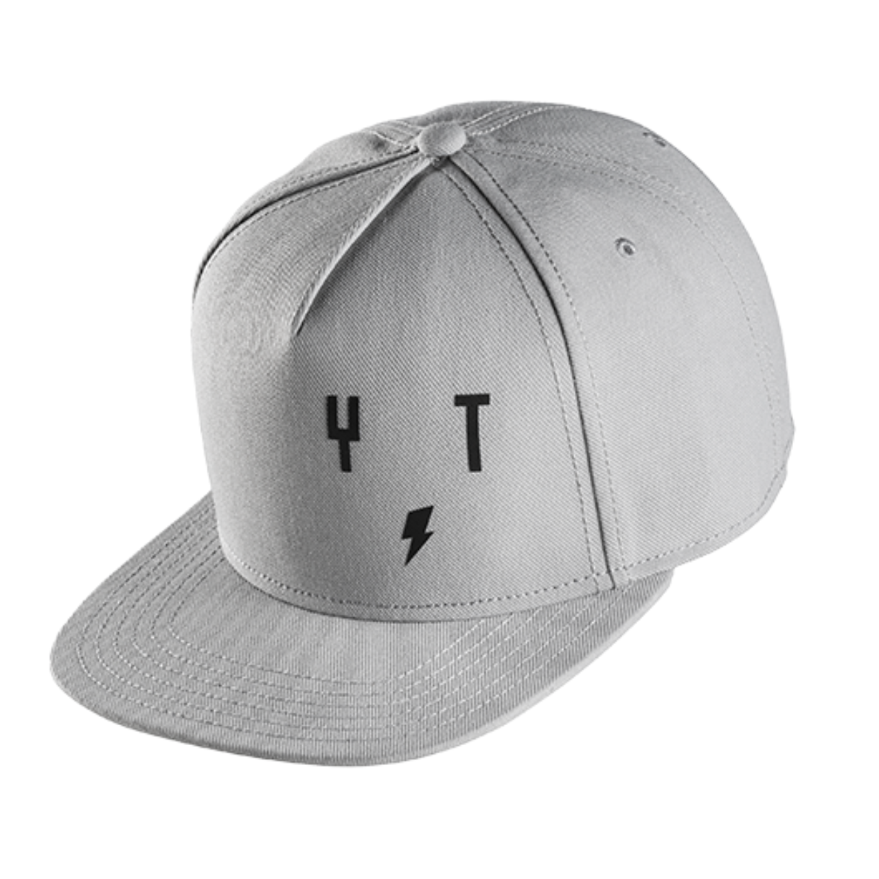 YT Flash Snapback Cap Light Grey One Size