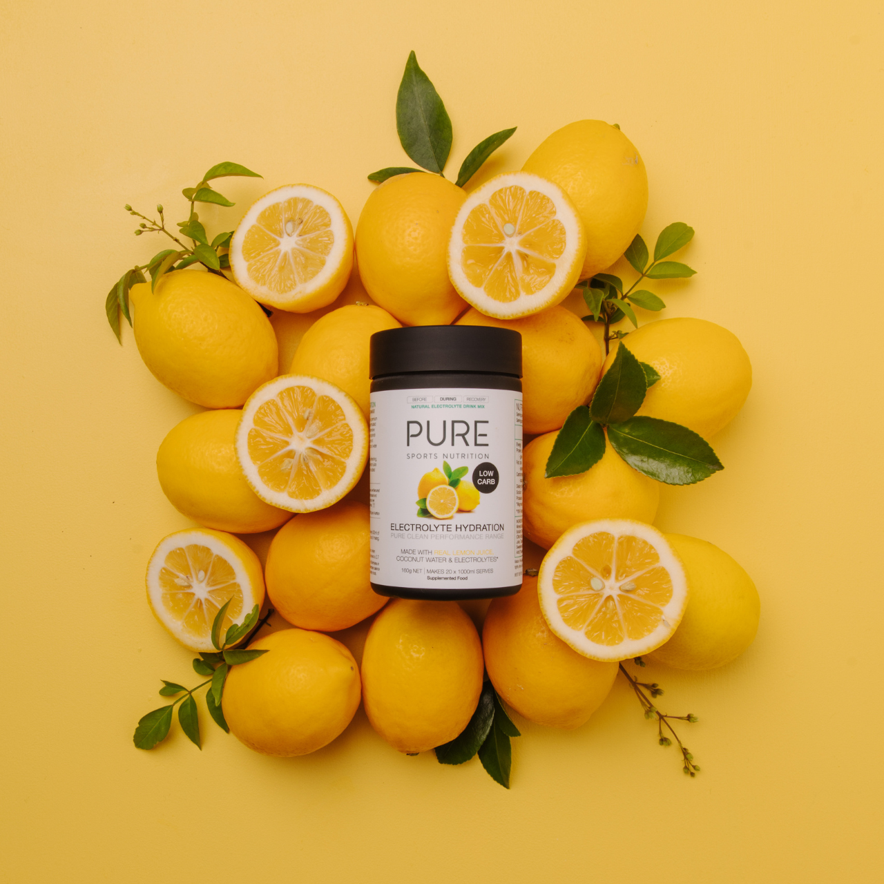 PURE Electrolyte Hydration Low Carb 160g Lemon