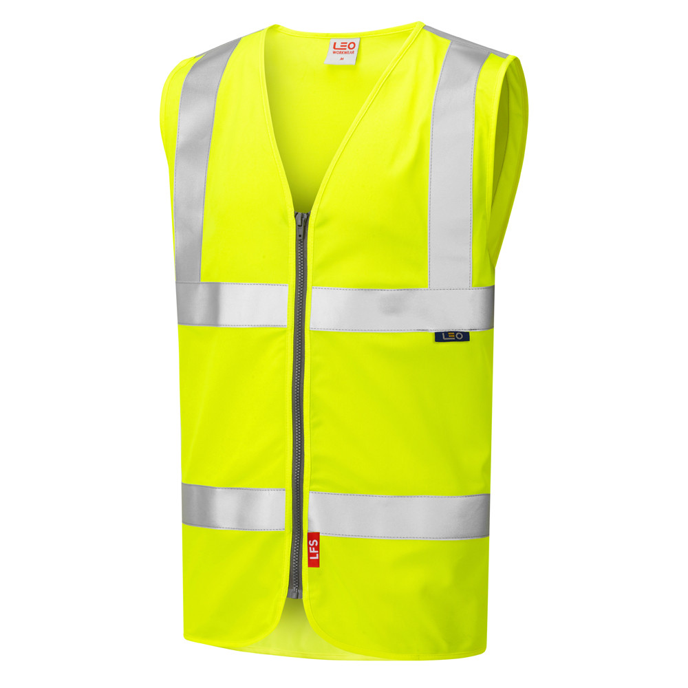 MEETH ISO 20471 Cl 2 LFS Zip Waistcoat (EN 14116) - Matrix Workwear