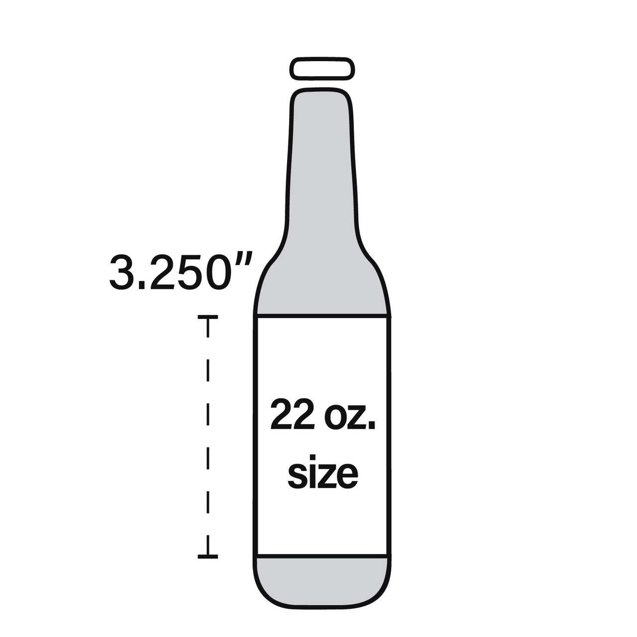 22 oz Beer Bottle