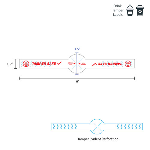 Custom Food Tamper Evident Labels