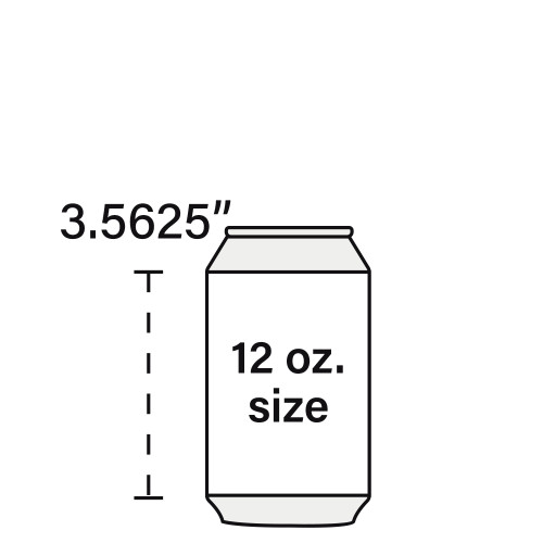 12 oz Beer Can Label