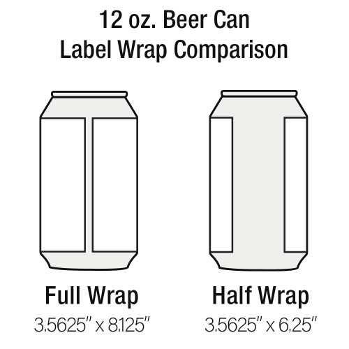 12 oz Beer Can Label
