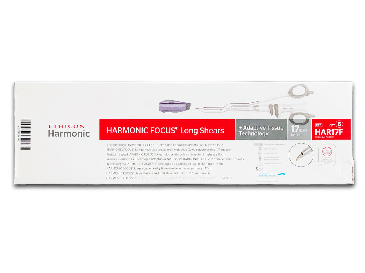 Ethicon HAR17F - HARMONIC FOCUS®+ Long Curved Shears (17cm)