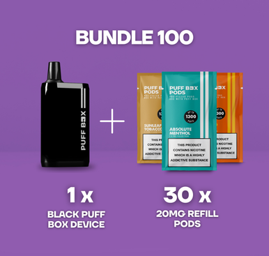 Puff Box Ink Black | disposable vape | JAC Vapour