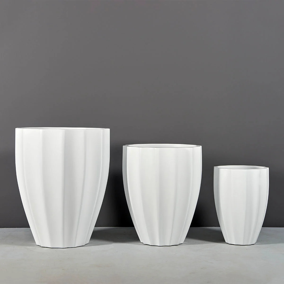 Alicante Fluted Round Planter - CFA Design Group