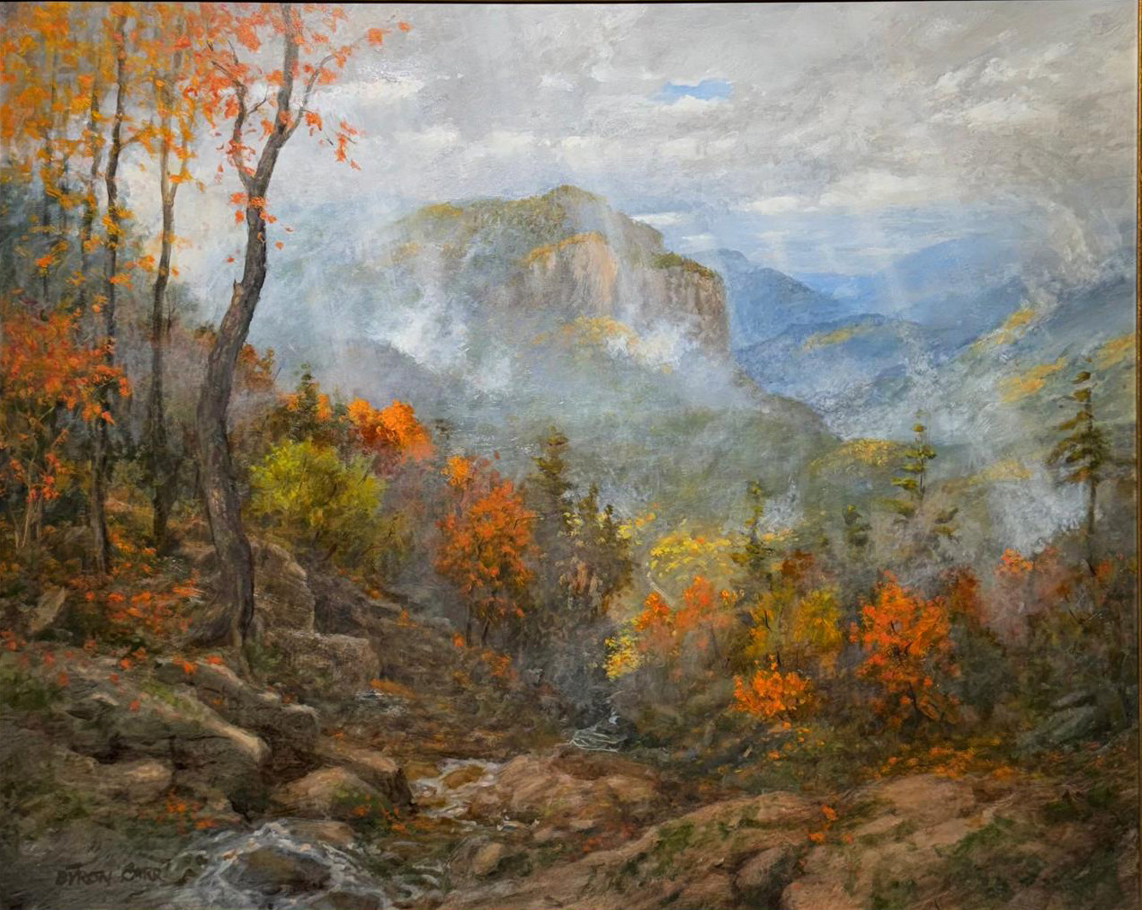 "Frankenstein Cliffs"- 24" x 30" Oil Painting SOLD - Go Native Gallery