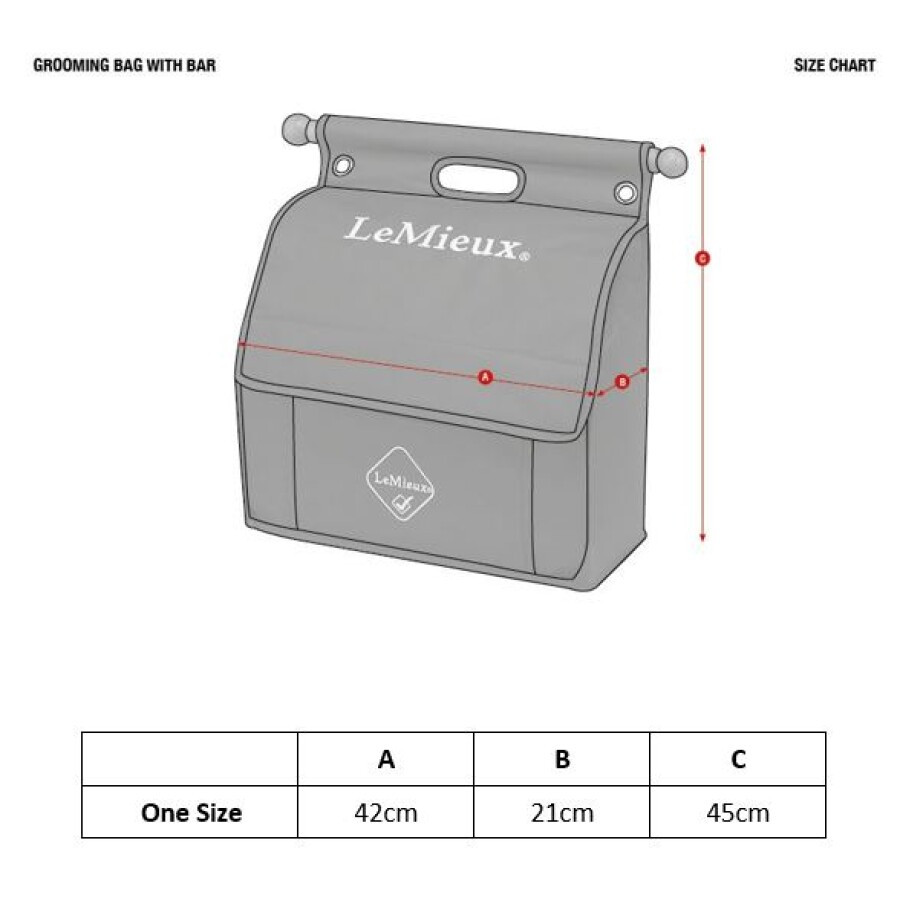 LeMieux - Grooming Bag with Bar Black - The Tackshed.com.au