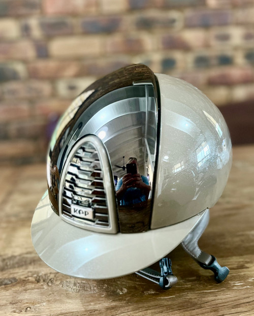 KEP - CROMO 2.0 HELMET - DIAMOND TAUPE - BLACK MIRROR - The Tackshed.com.au