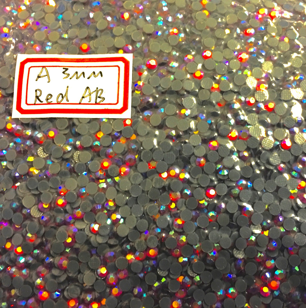 RED AB 4mm 16ss Premium Quality Loose Hot fix Rhinestone - Texas Rhinestone