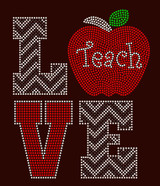 Volleyball Love Square Color Rhinestone