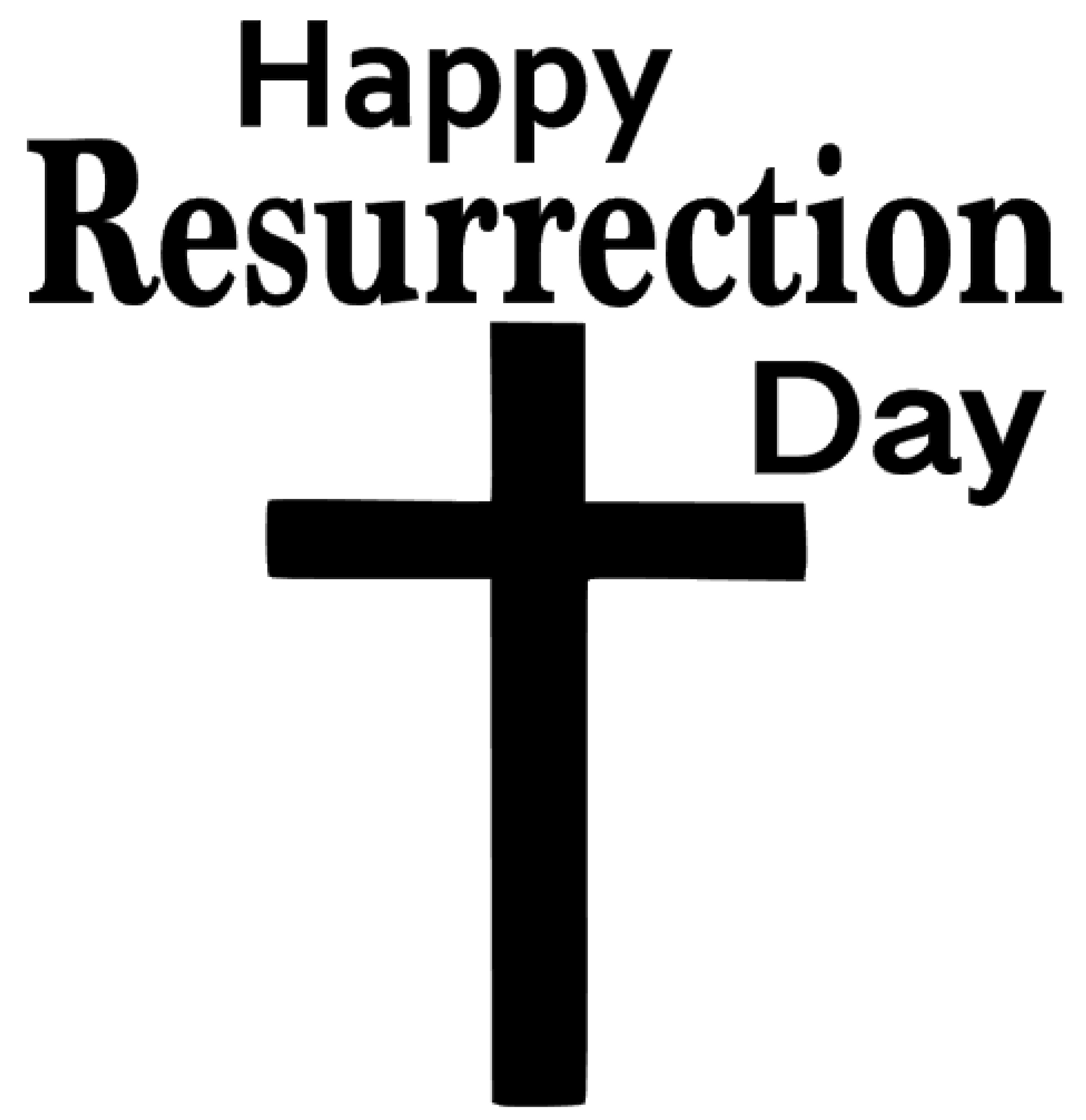 Happy Resurrection Day Cross Vinyl Transfer BLACK Texas Rhinestone happy-resurrection-day-cross-vinyl-transfer-black-texas-rhinestone