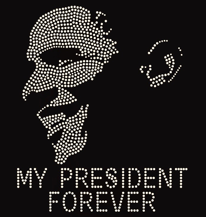 Obama - My President Forever - Custom Order Rhinestone transfer - Texas ...