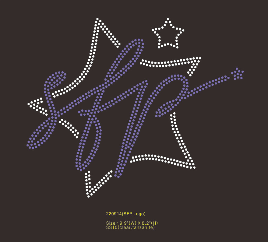 SFP Logo - Custom Rhinestone Transfer - Texas Rhinestone