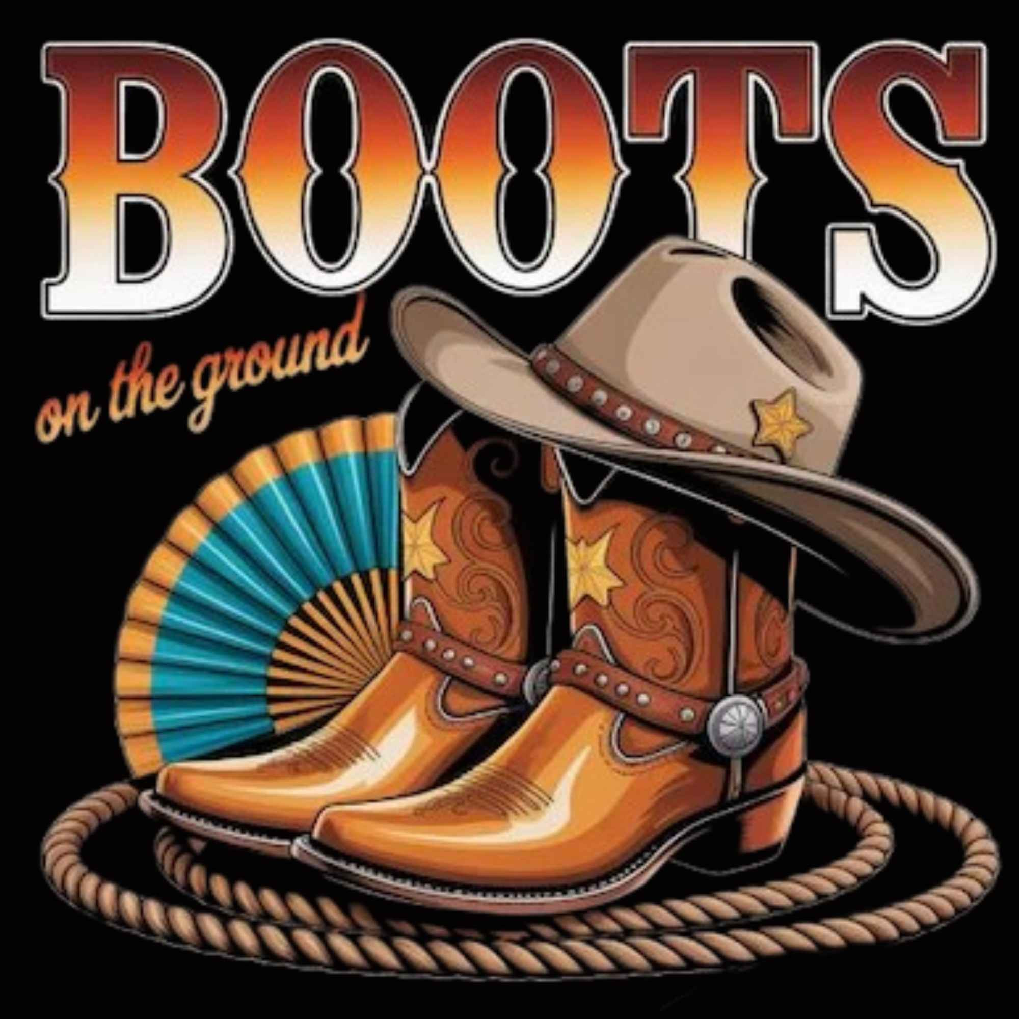 (2 Qty) Blue Fan Boots on the Ground - custom DTF transfer - Texas ...