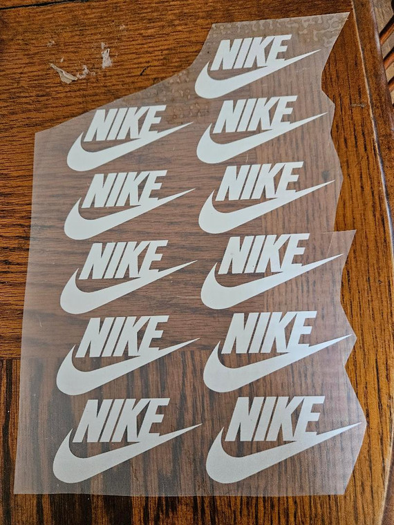 (2 sheets) small 2" NIKE - custom DTF transfer - Texas Rhinestone