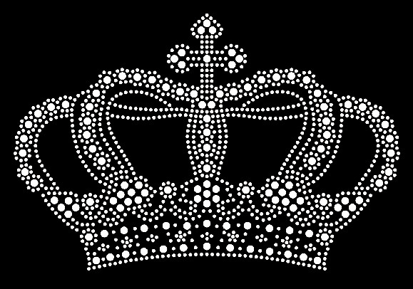 Queen with Crown Rhinestone Transfer - Texas Rhinestone