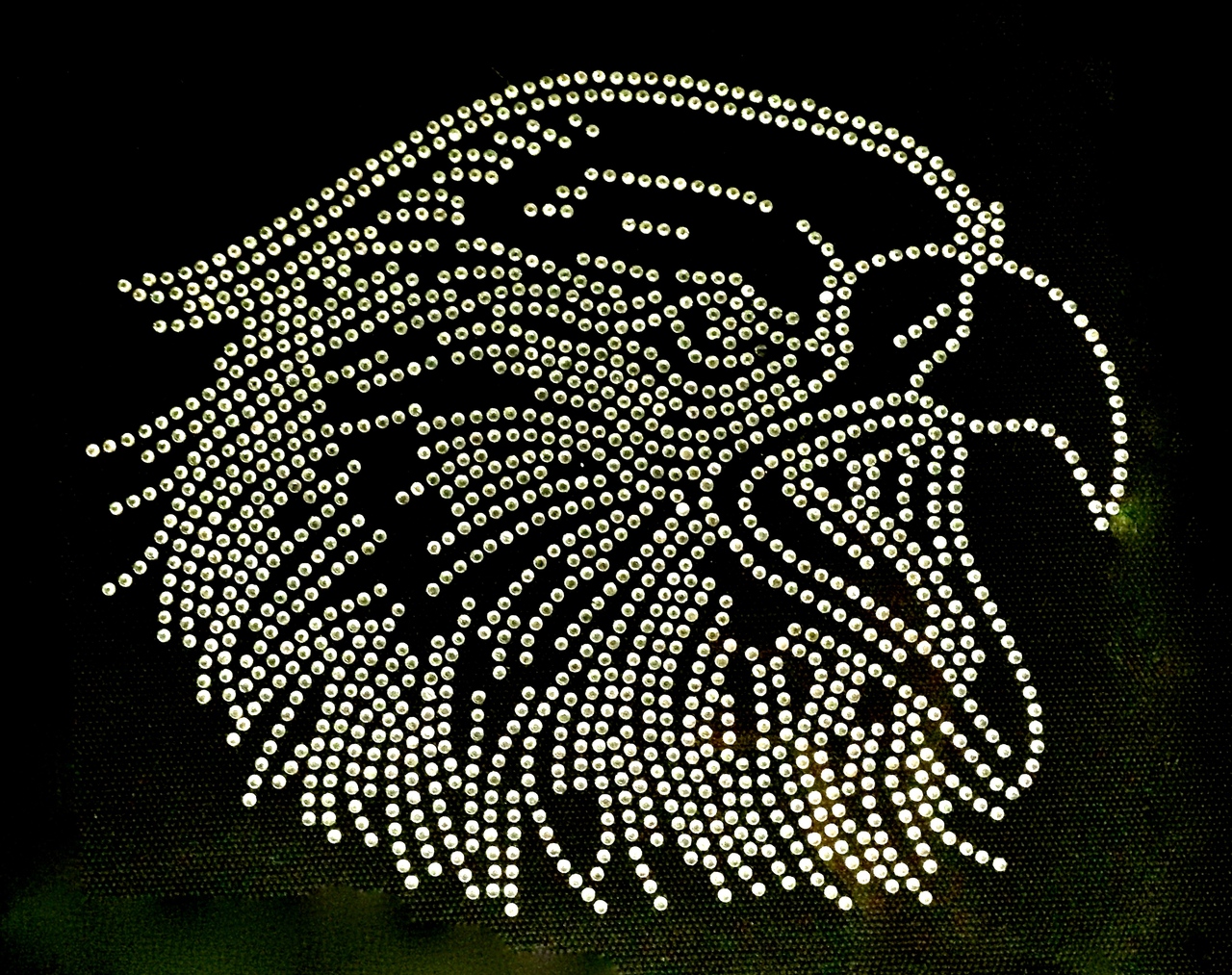 Large Eagle Face head Rhinestone Transfer - Texas Rhinestone