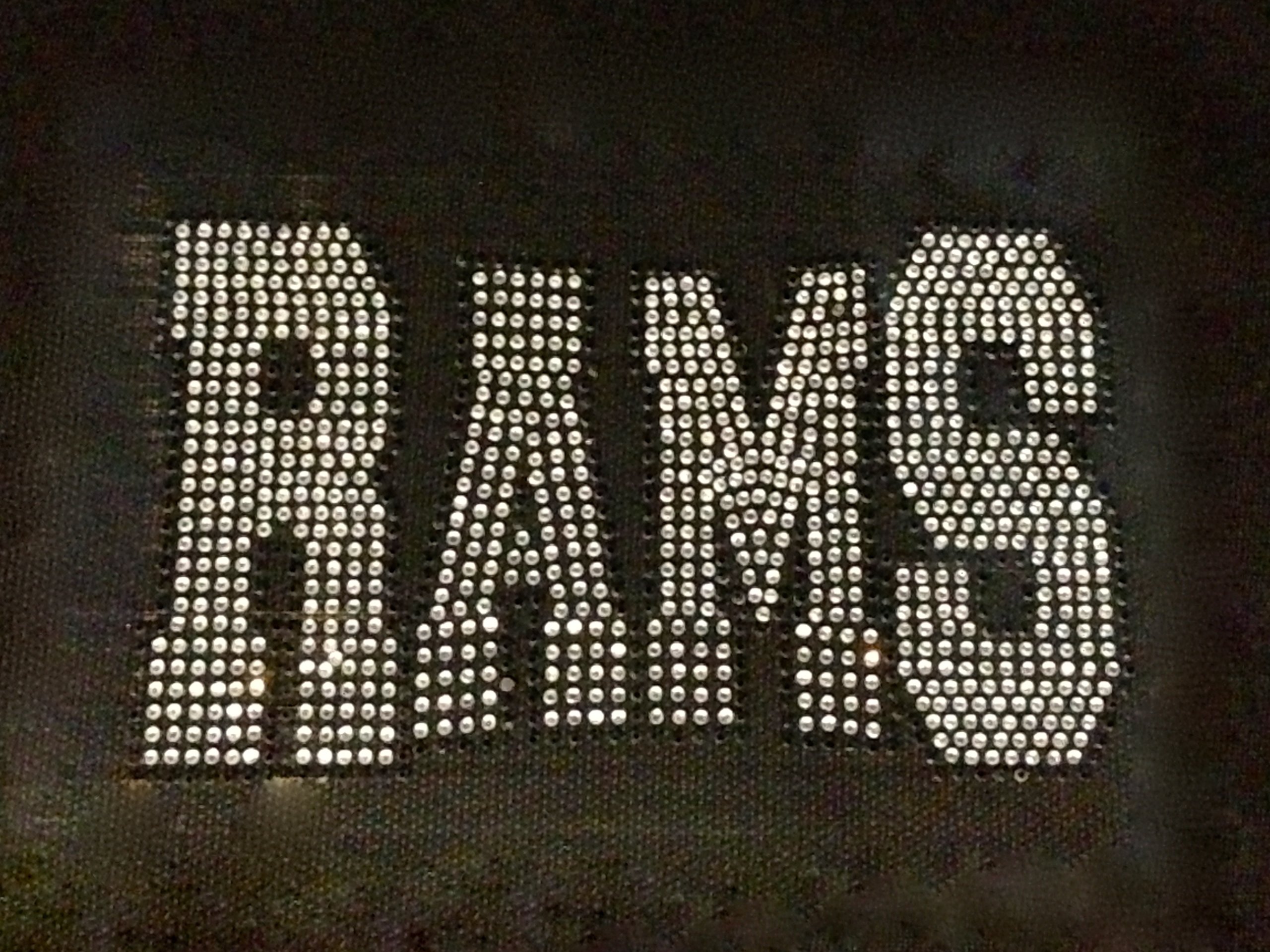 Rams Mascot Rhinestone Transfer Iron On - Texas Rhinestone