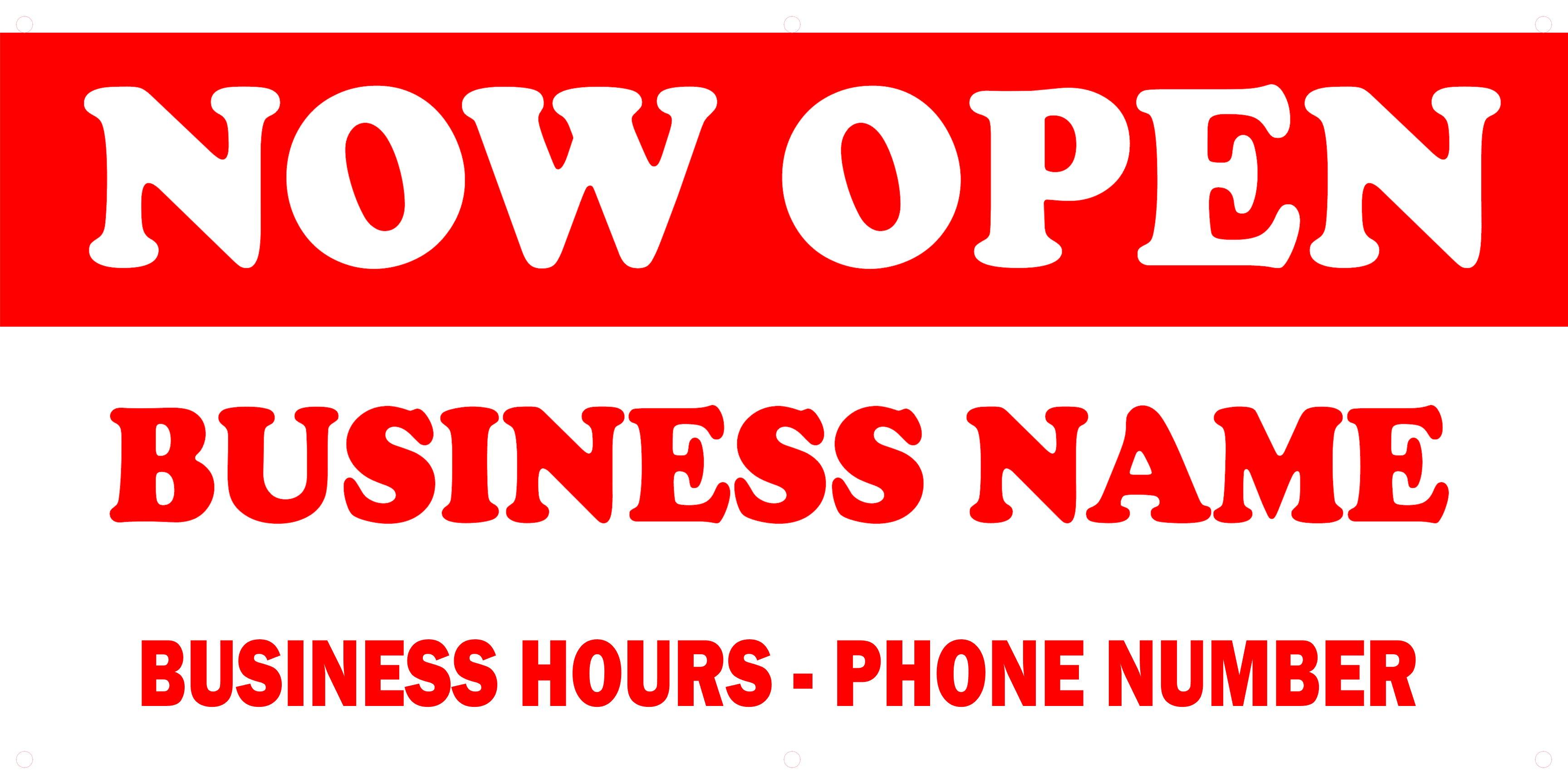 NOW OPEN BUSINESS NAME - Banner - Texas Rhinestone
