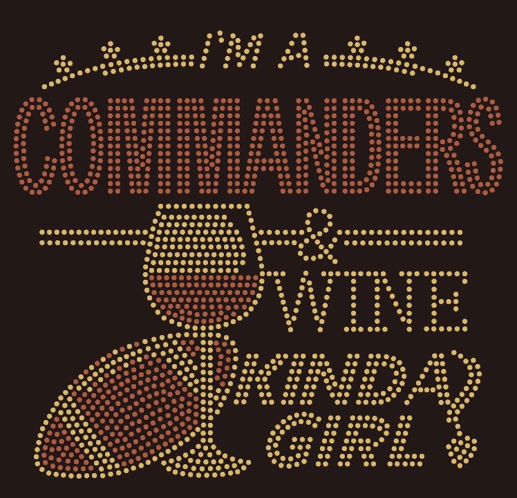 COMMANDERS Wine kinda Girl Football Custom Rhinestone Transfer - Texas ...
