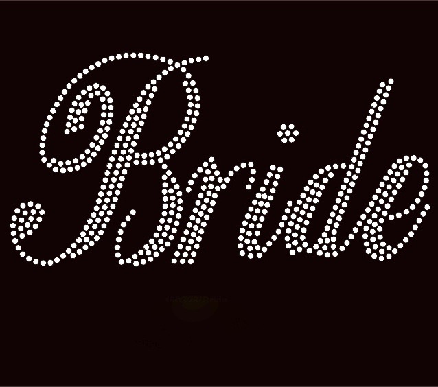 Bride Rhinestone Transfer Iron on - Texas Rhinestone