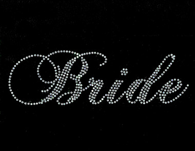Bride SS Rhinestone Transfer Iron on - Texas Rhinestone