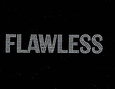 Flawless Text Rhinestone Transfer - Texas Rhinestone