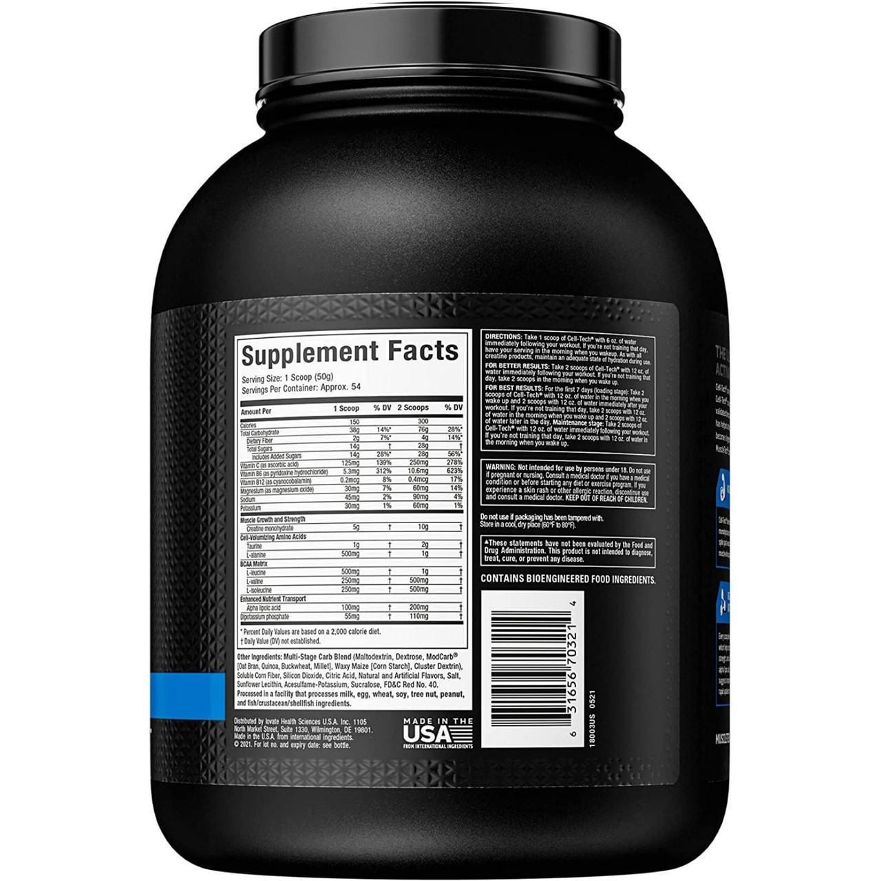 MUSCLETECH CELL-TECH Muscle Gain, Creatine Formula