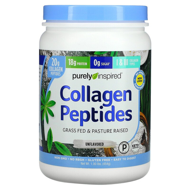 Purely Inspired, Collagen Peptides, Unflavored, 1.3 lb (590 g)
