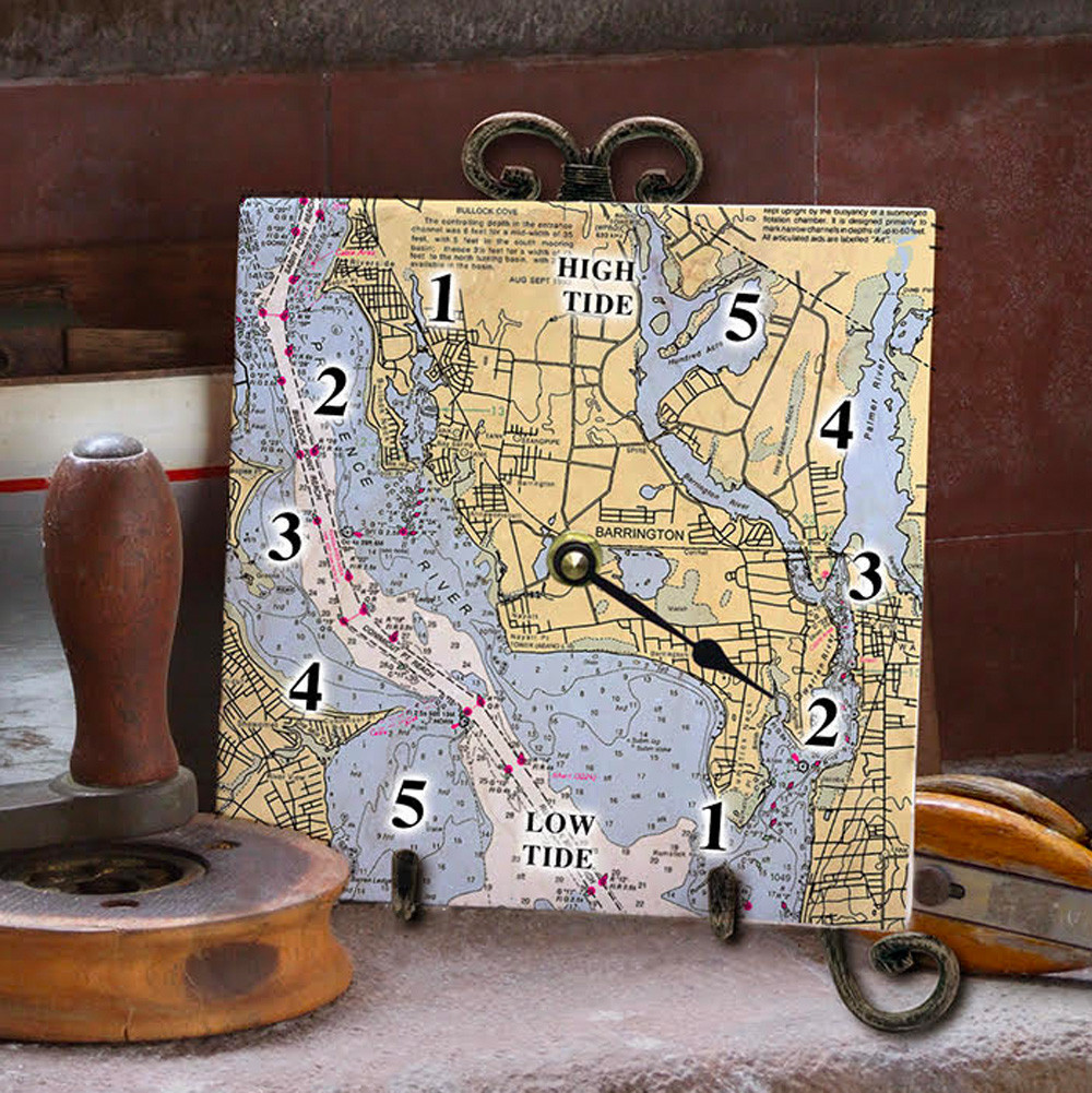 Tile Tide Clock - Chart - Made From RI