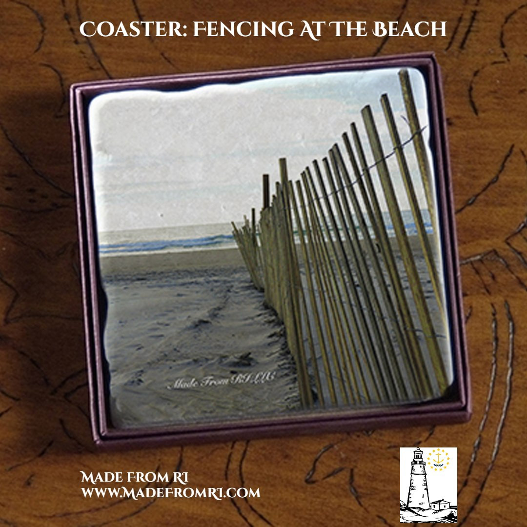 Fencing At The Beach Coaster - A Way To Always Be At The Beach - Made ...
