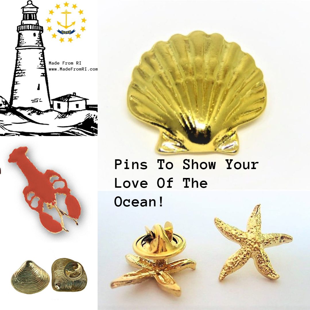 Pins Of The Ocean & Ocean State Made - Made From RI