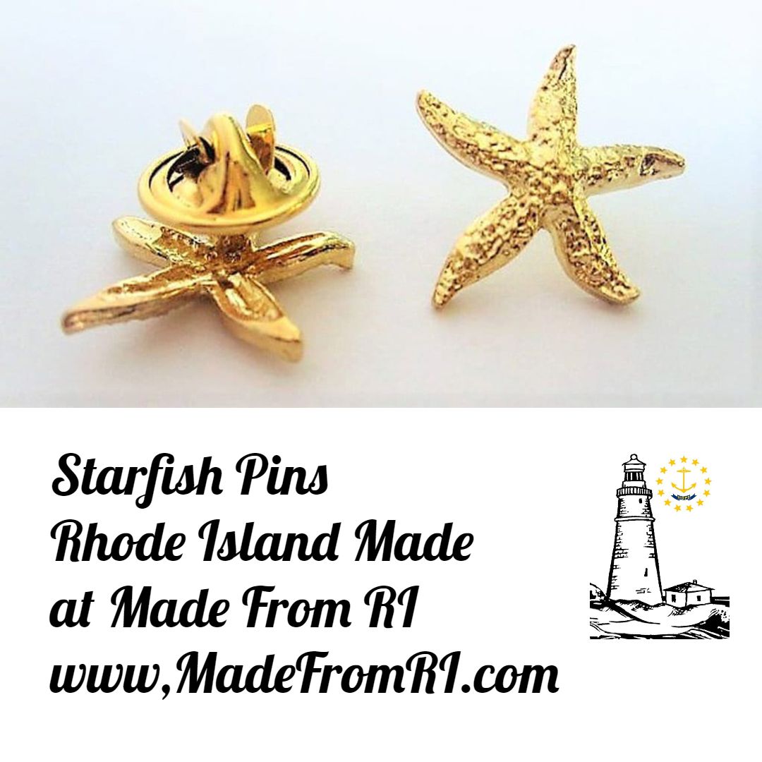 Starfish Pins - Fashionable And Rhode Island Made - Made From RI