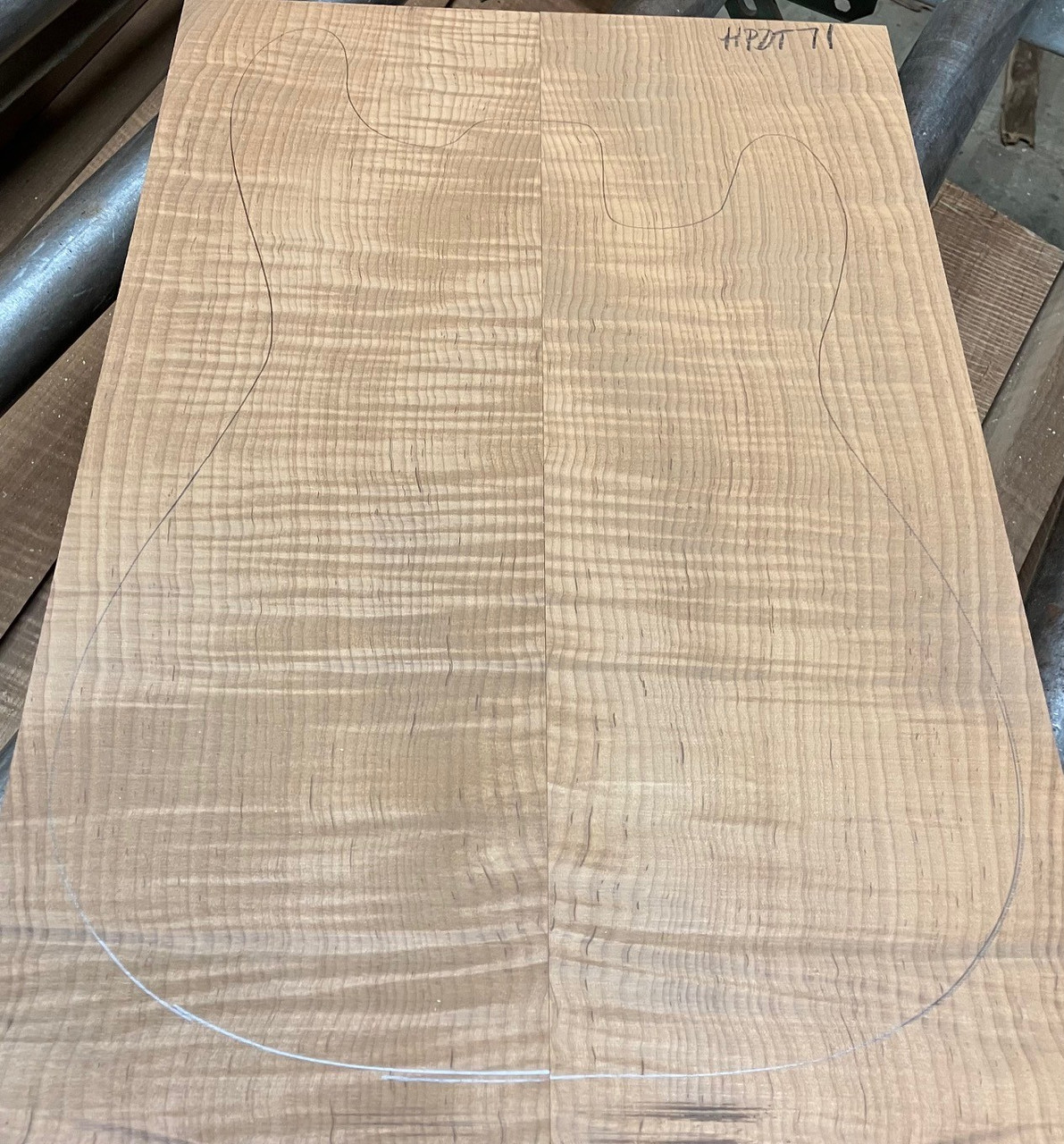 Roasted Figured Flame Maple Drop Top | HPDT71 | Hand-Picked Tonewoods ...