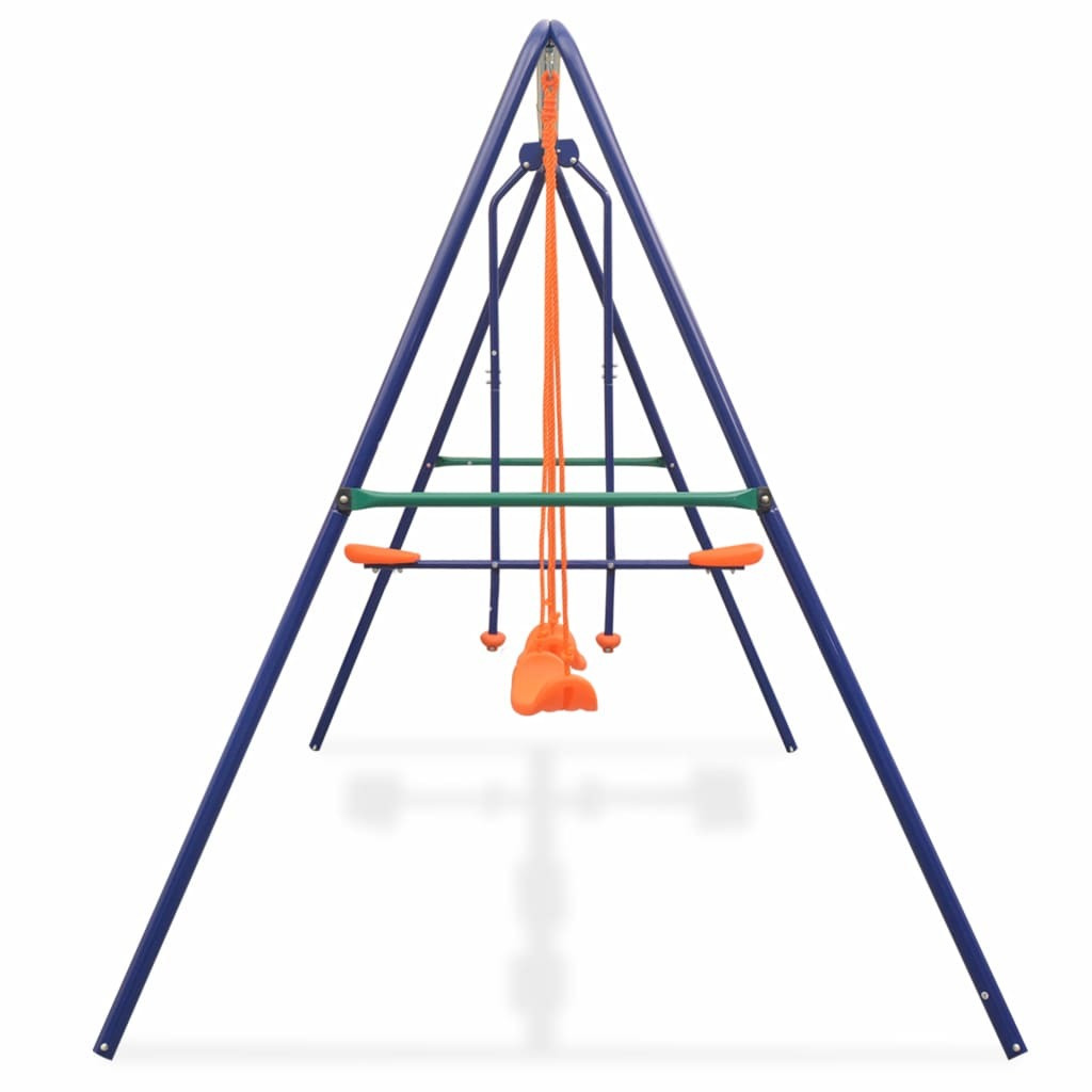 Swing Set with 4 Seats Orange - Modern Trends 4 U