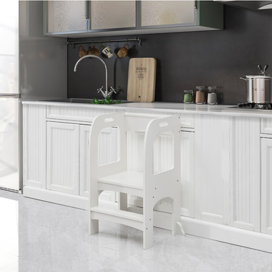 Kitchen Helper Step Stool for Kids and Toddlers, Children Standing ...