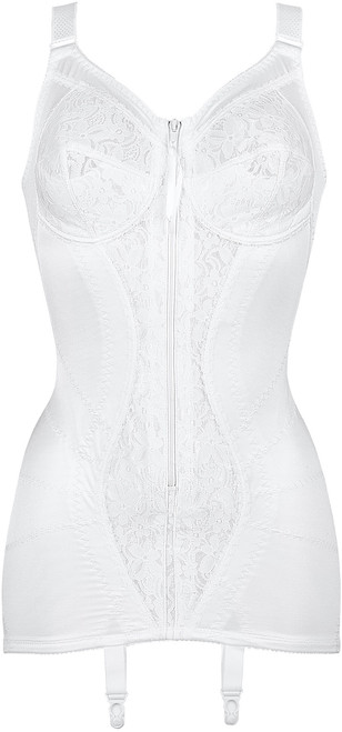 Naturana Lace Cup Non-Wired Open Fully Lined Corselette With Front ...