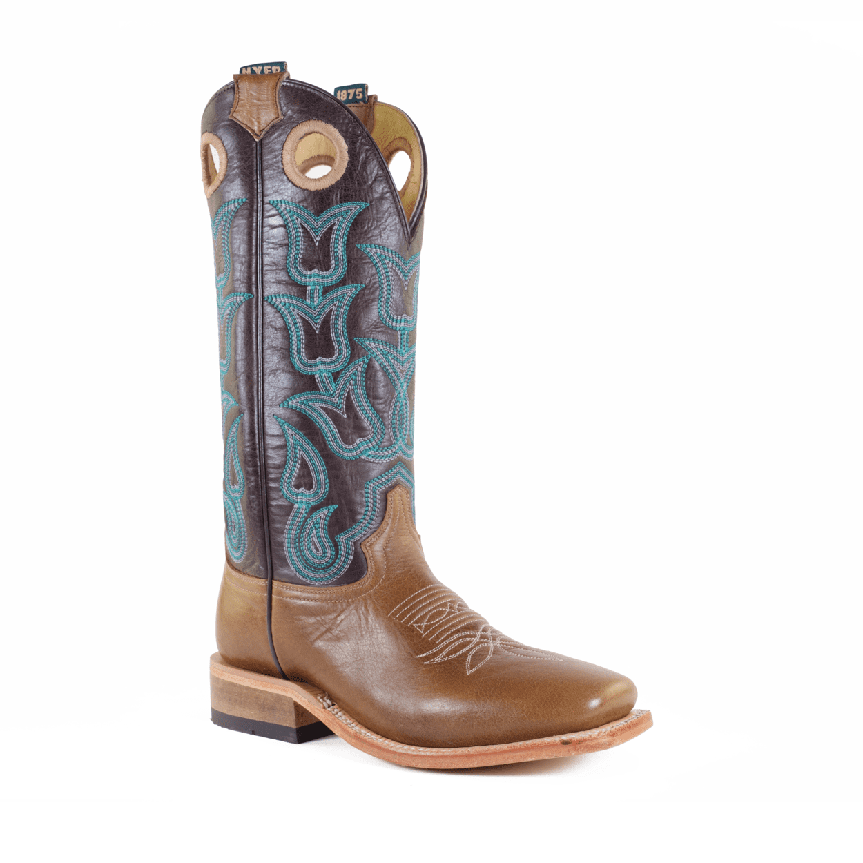 Women's Hyer WesTrail Jewell Brown with Square Toe and Stockman Heel ...