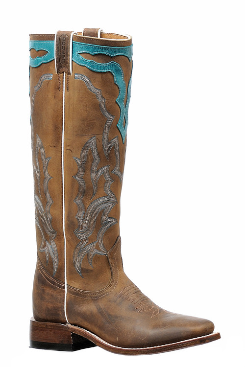 Women's Boulet 6205 Brown and Turquoise Stovetop with Wide Square Toe ...