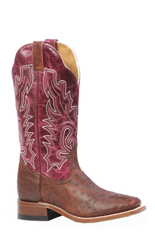 Women's Boulet 3520 Copper and Magenta Full Quill Ostrich with Wide ...