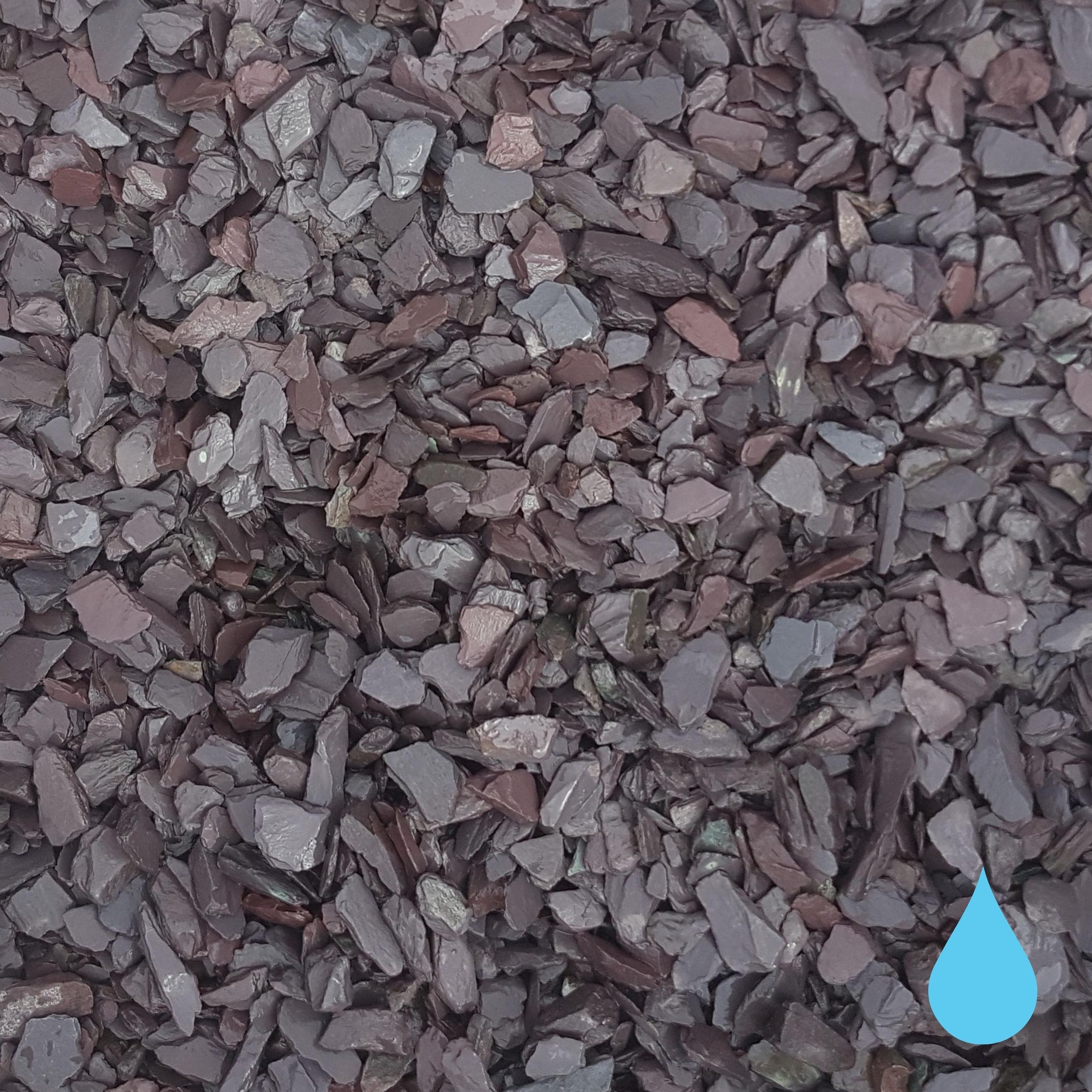 20mm Plum Slate | Plum Slate Chippings Scotland | Mitchell Turf
