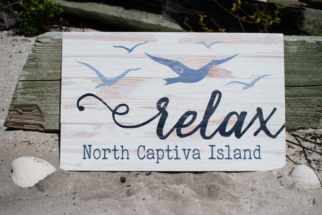 Relax Wooden Sign