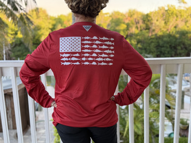 Columbia Fish Flag SPF Solar Long Sleeve Shirt