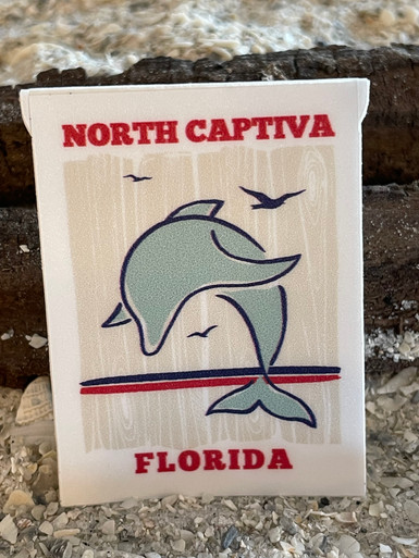 Diving Dolphin Sticker - Small